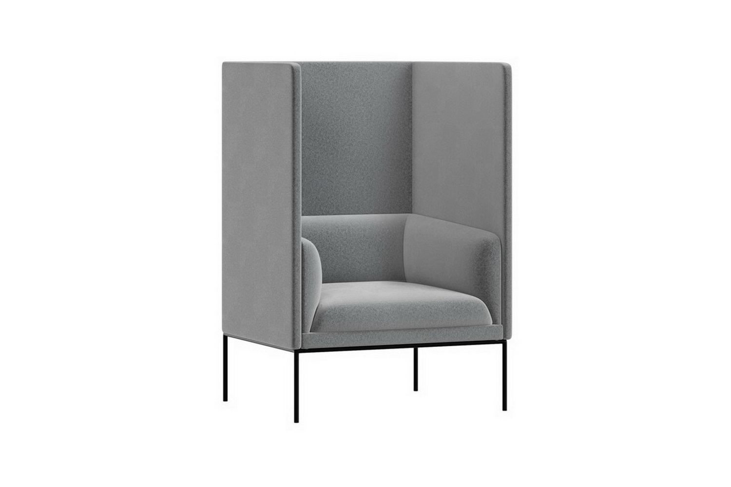 Купить Кресло LIRO HIGH 1 WM 160-0324 Серый войлок цене в компании Эко офис